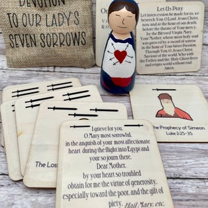 Seven Sorrows of Mary Peg Doll With Devotion Coins - Catholic Kids ...