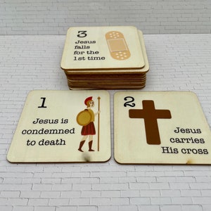 Kids Stations of the Cross Kit - Catholic Gifts - Catholic Kids - Etsy