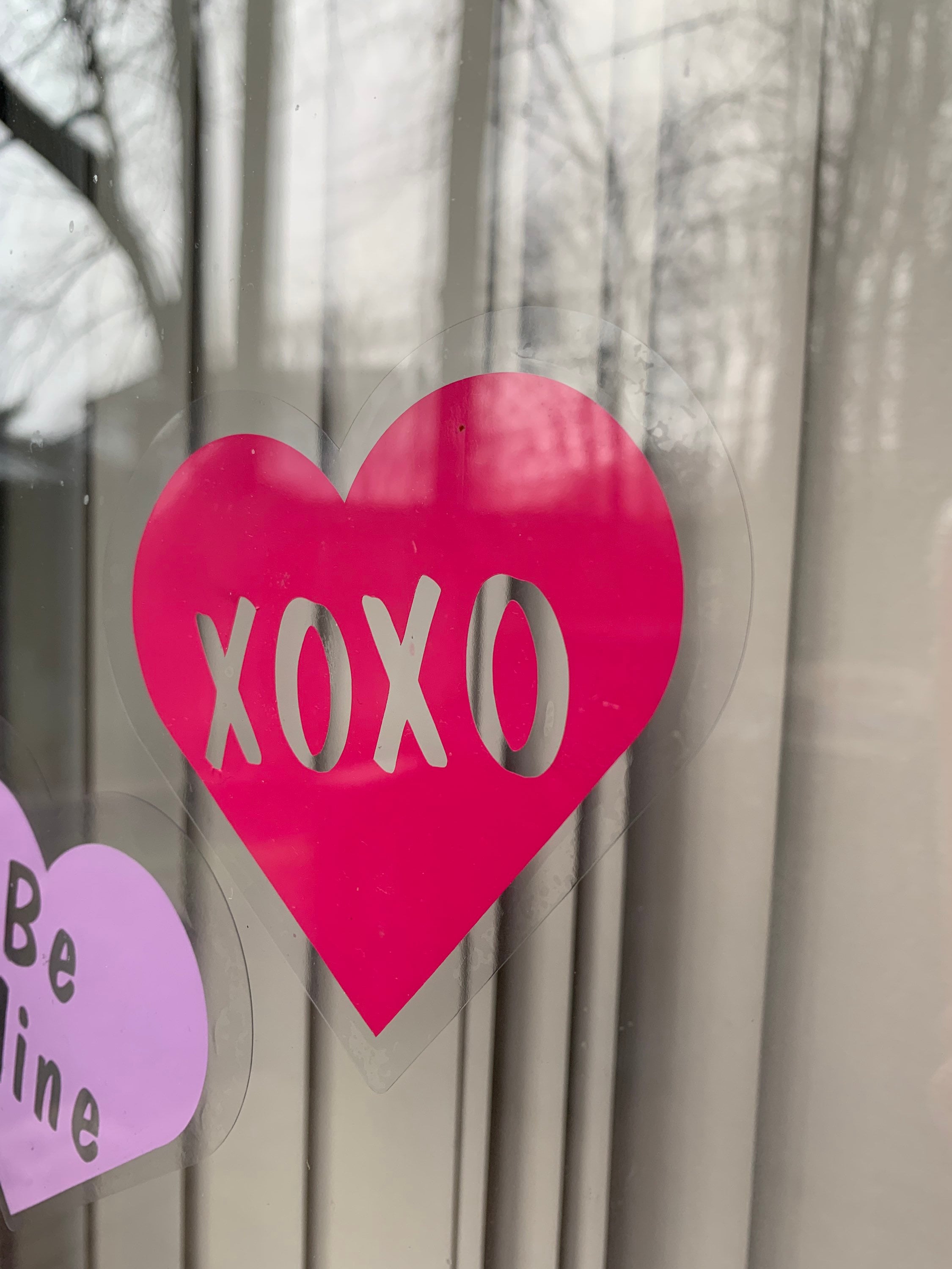 Set of 3 Heart Message Window Clings - St. Valentine’s Day Window ...
