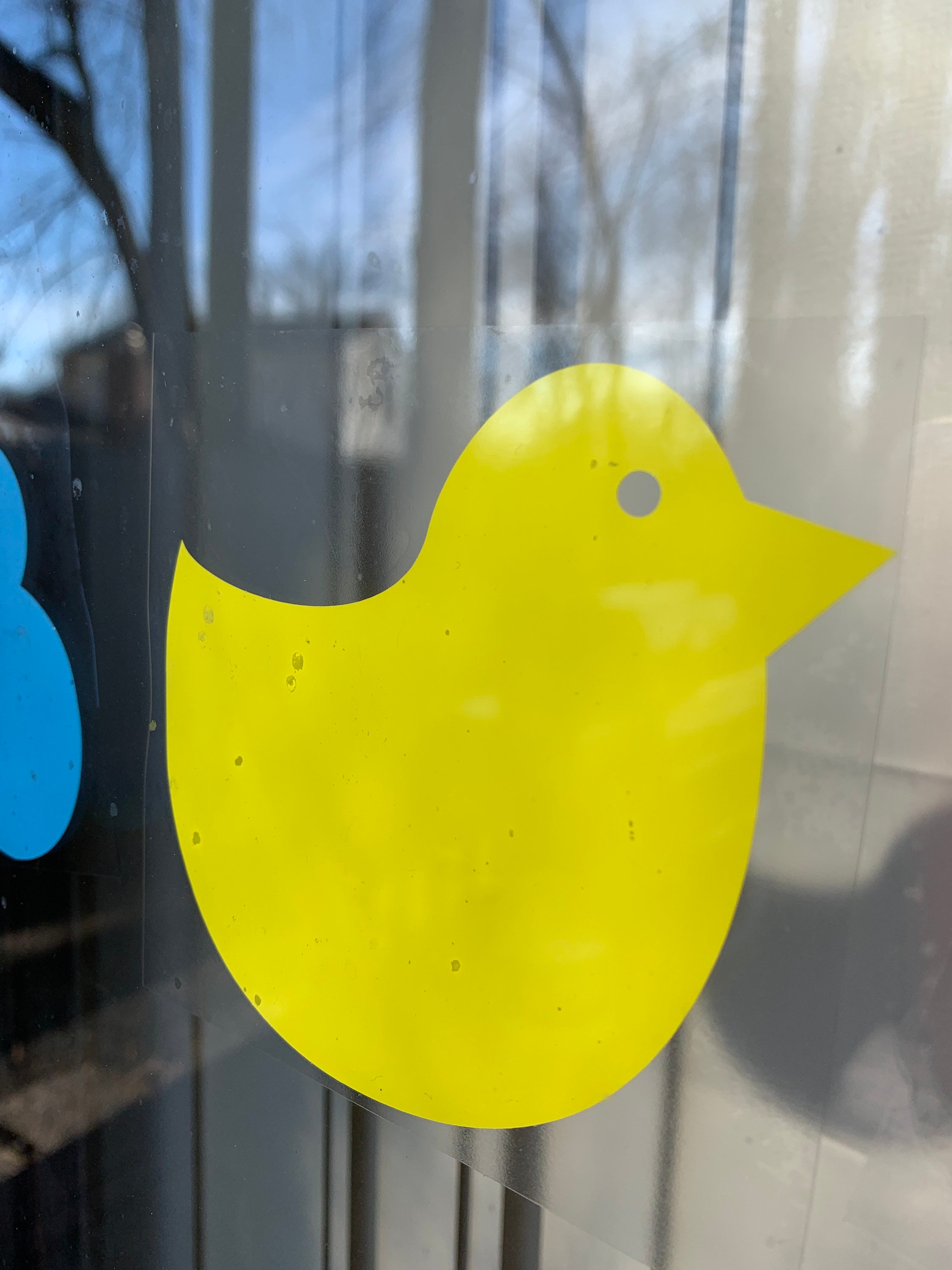 Bunny & Chick Easter Window Clings - Easter Window Decor - Etsy