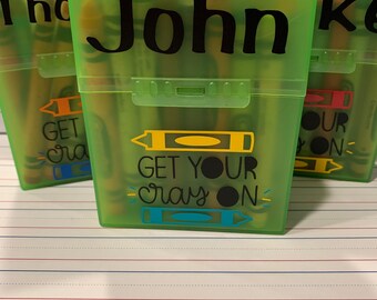 Personalized Crayon Box | Etsy