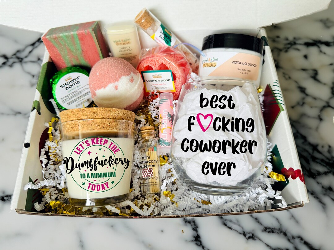 Best Fcking Coworker Ever Spa Gift Box funny Gift Set for Work Friend ...