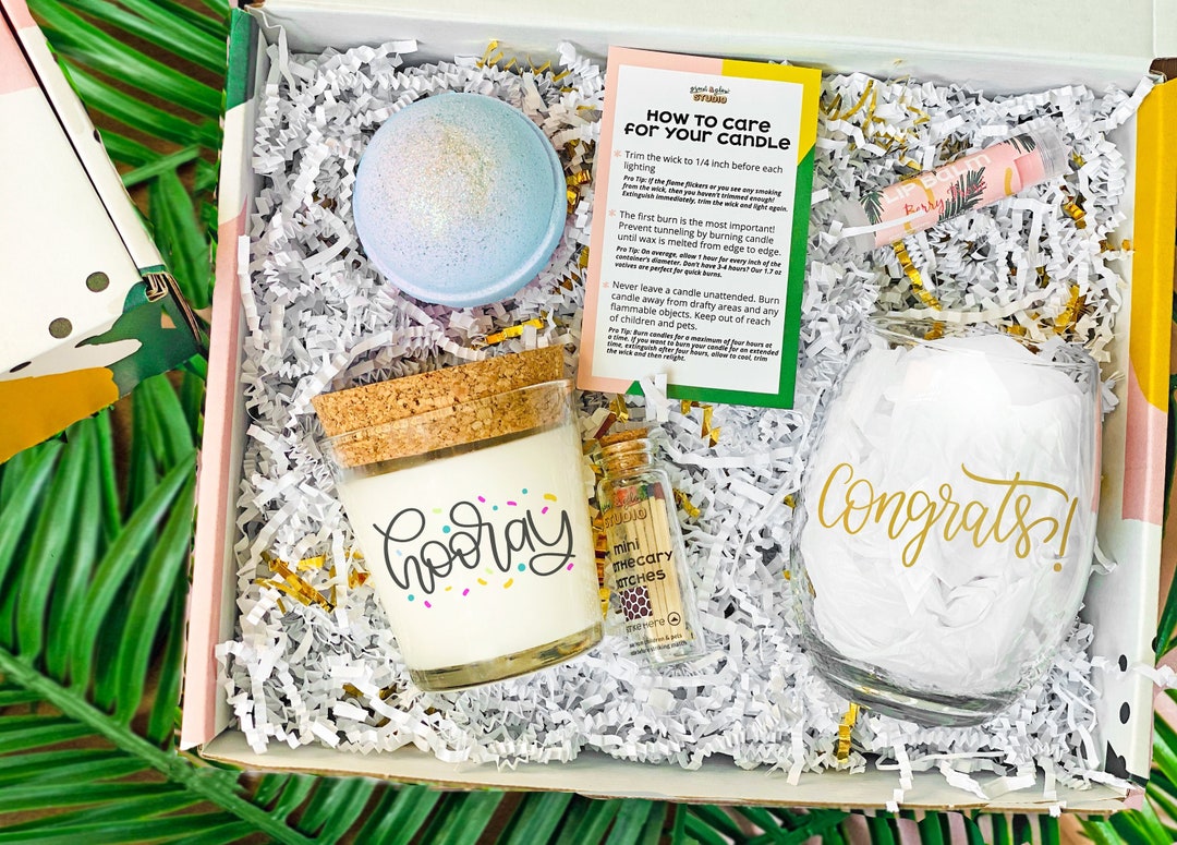 Hooray Congratulations Gift Box - New Job Gift Basket - Congrats ...