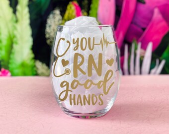 Nurse Gift. Nurse Wine Glass. Rn Gift. Rn Wine Glass. - Etsy