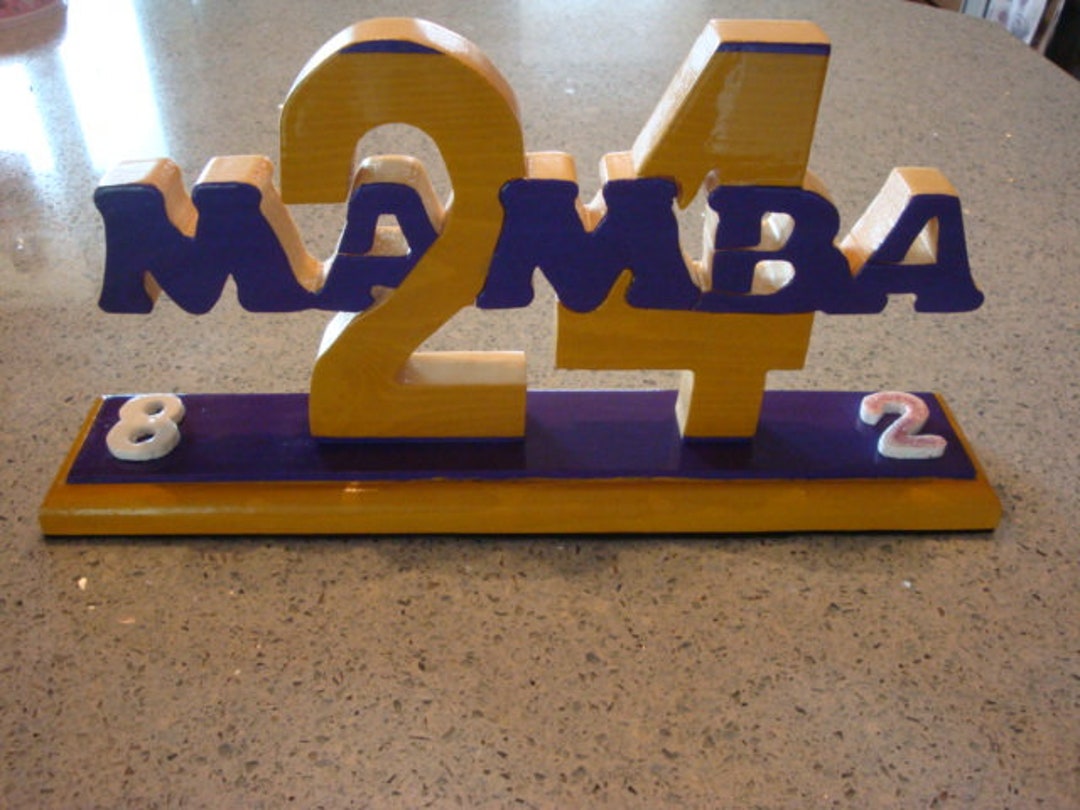 Kobe Bryant Wood Art Sign " MAMBA " - Etsy