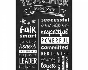 Teacher wall art | Etsy