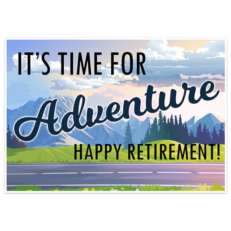 Happy Retirement Adventure Banner | Etsy
