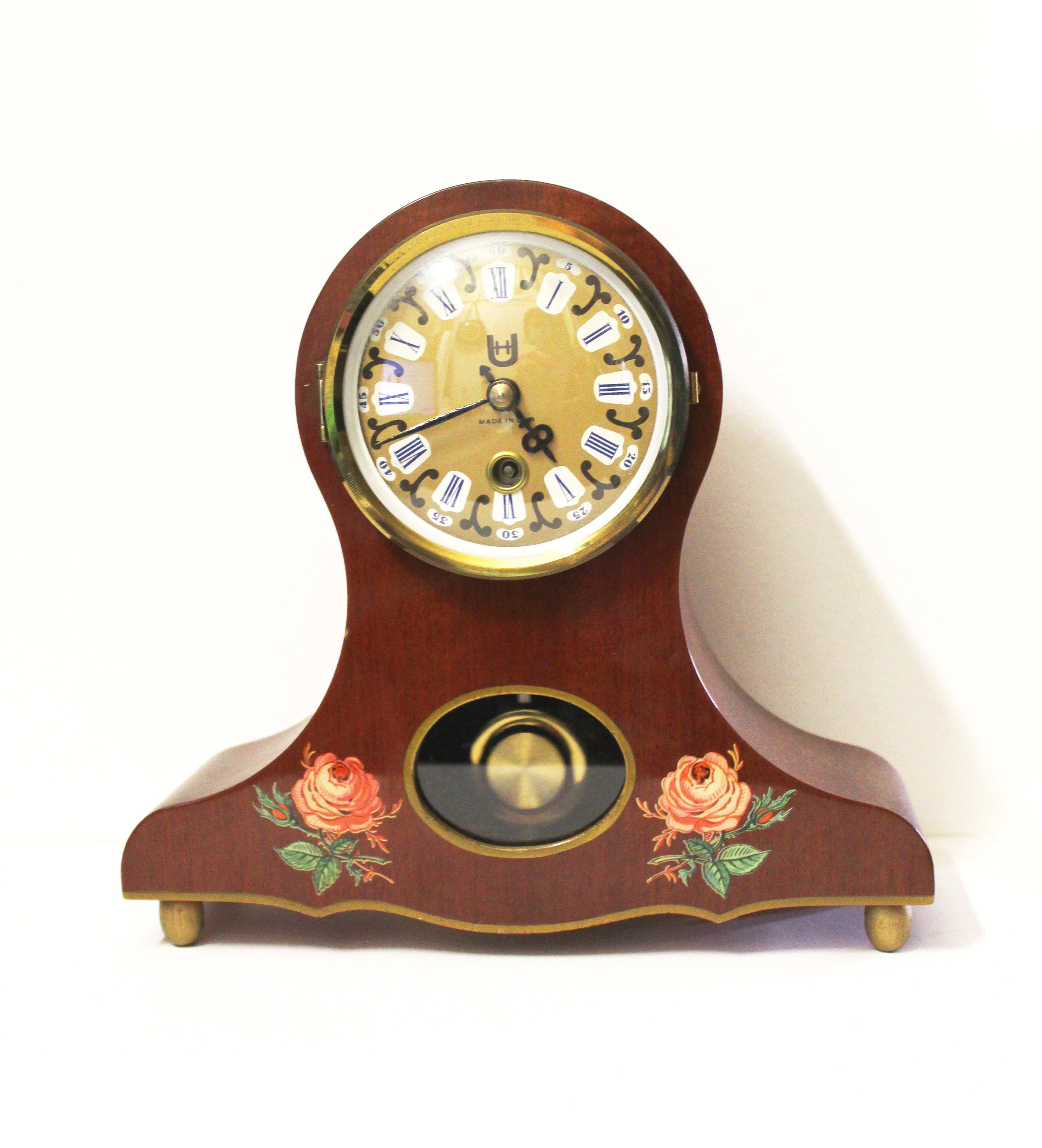 Vintage Mechanical Table Clock Made in the GDR east Germany - Etsy