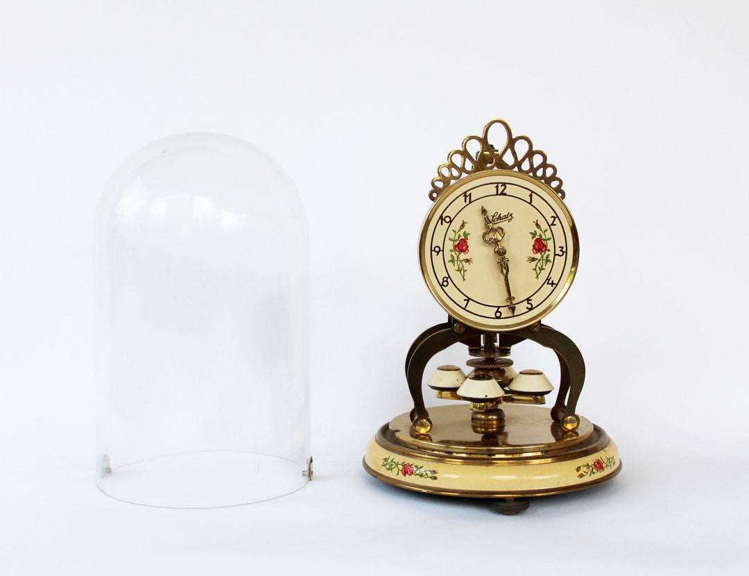 Beautiful Miniature 400 Days Well Working Clock C. 1957 Aug. Schatz ...