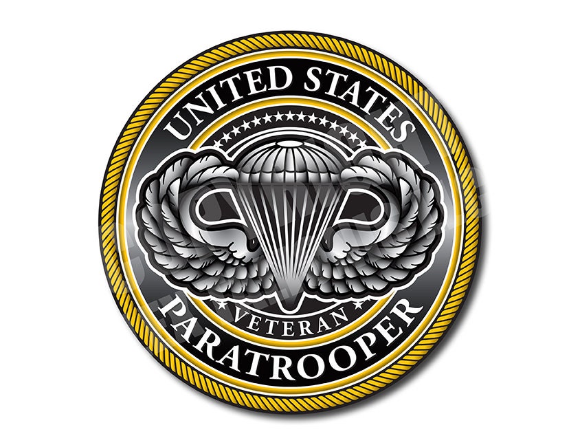 Airborne Basic Jumper Decal, US Paratrooper, Basic Paratrooper, United ...