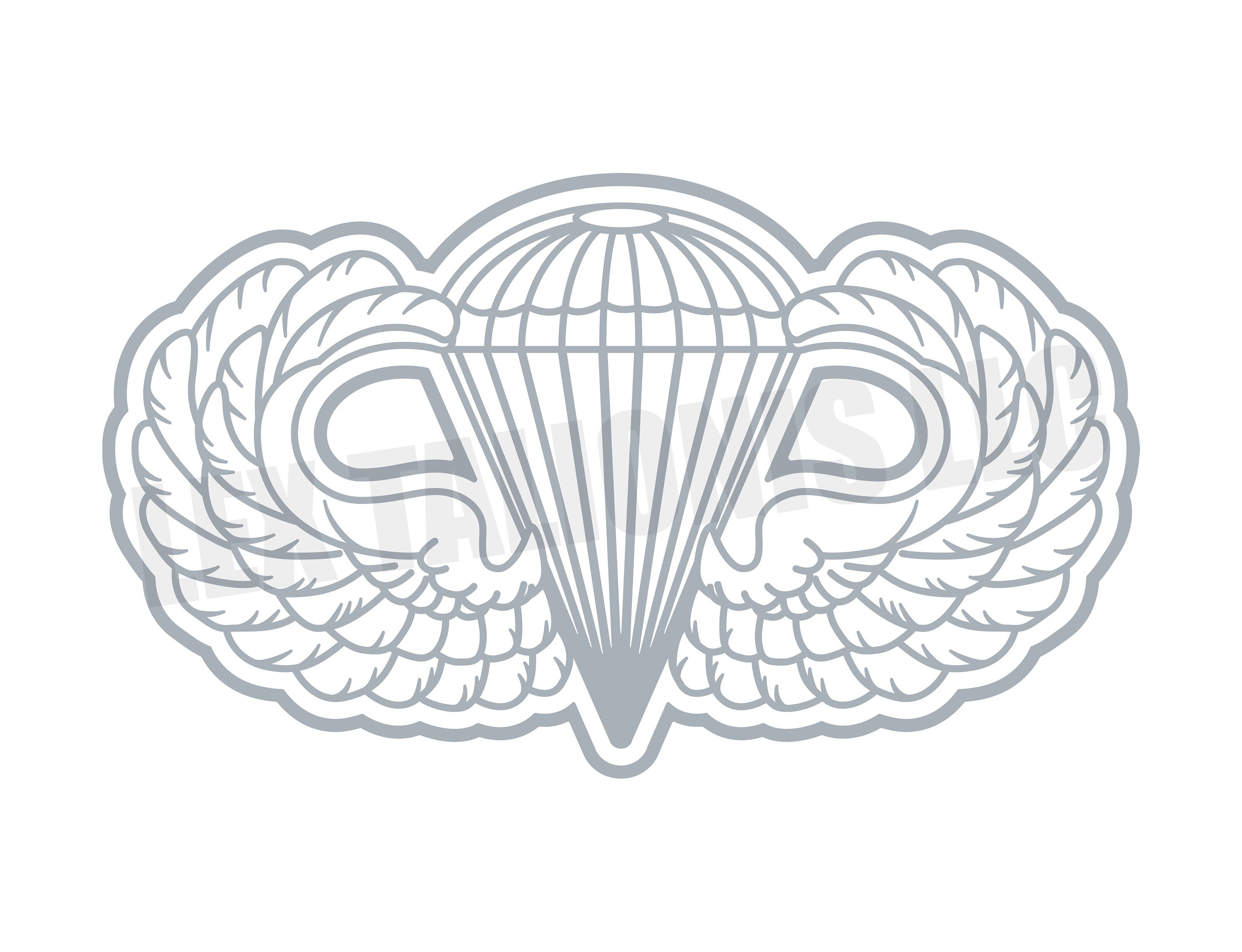 Airborne Jumper Vinyl Cut Decal US Paratrooper Paratrooper - Etsy