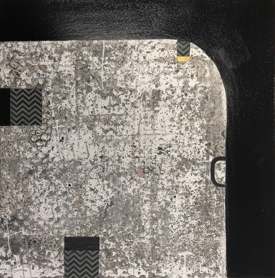 Zig Zag Rock, Affordable Original Fine Art Painting, Abstract,minimal, Free Shipping ...