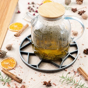 Hand-cast Solid Metal Trivet Anniversary Gifts Industrial Pan Stand for ...