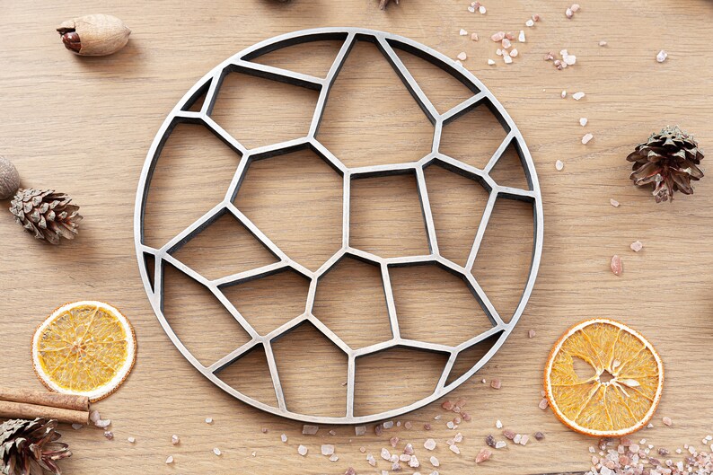 Hand-cast Solid Metal Trivet Anniversary Gifts Industrial Pan Stand for ...