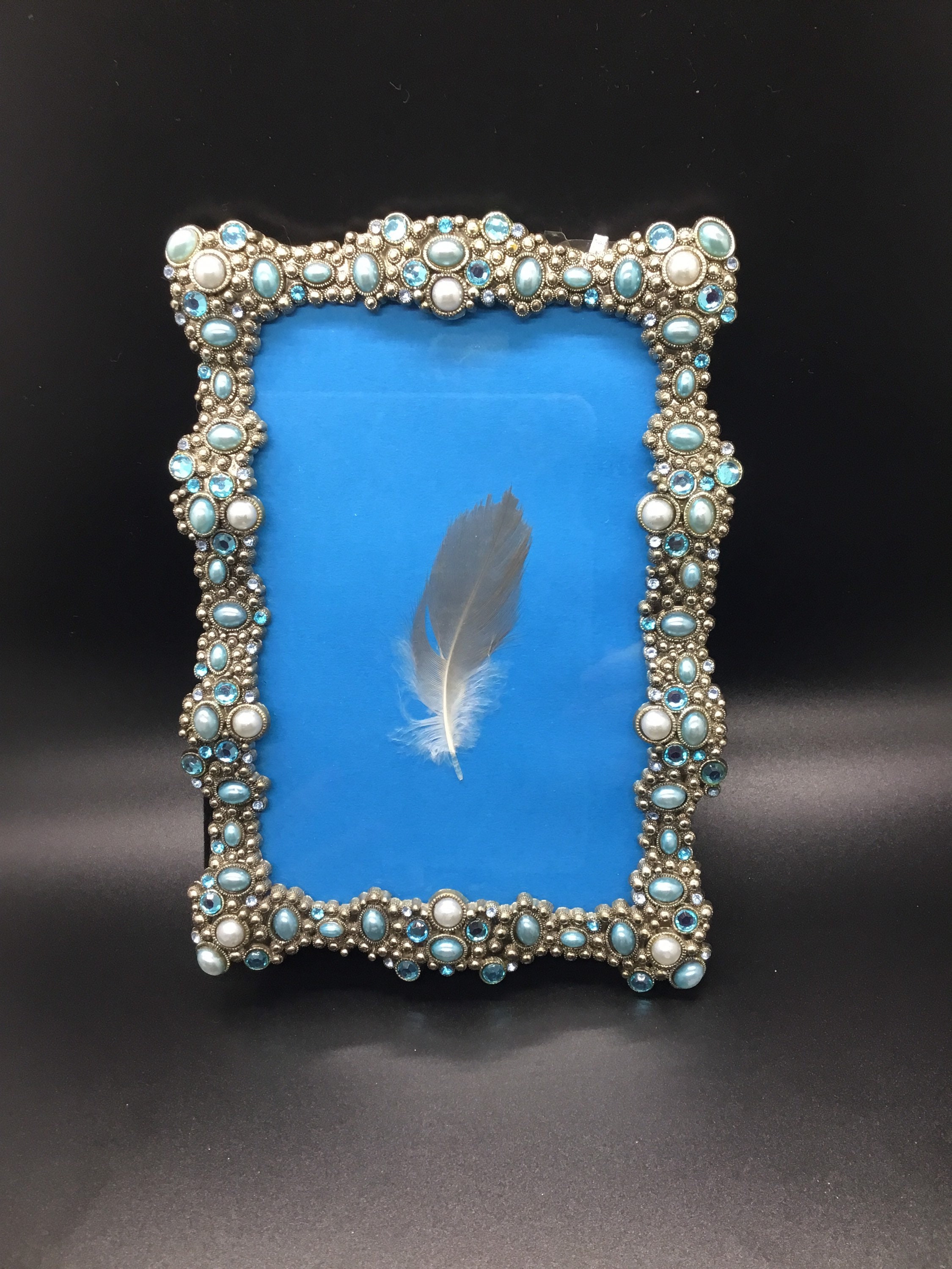 Framed Feather Real Feather Art Real Feathers Coastal Decor Beach House ...