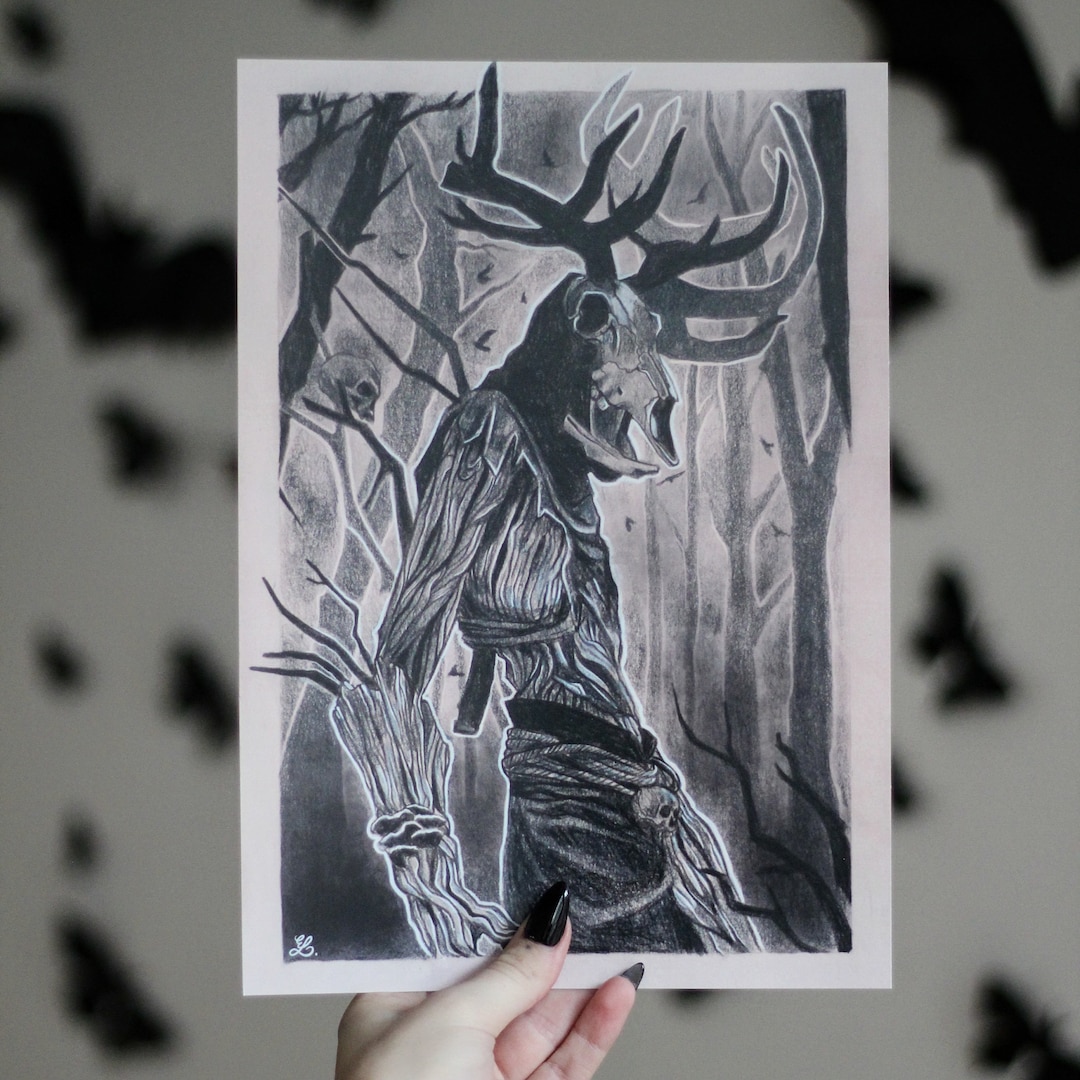 Print A4 Wendigo Leshen the Witcher - Etsy