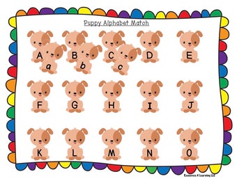 Alphabet Match | Etsy