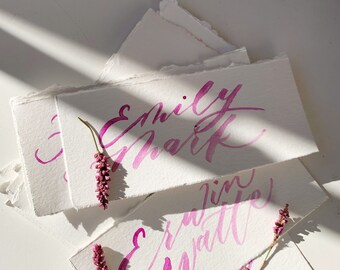 Watercolor Place Cards - Etsy