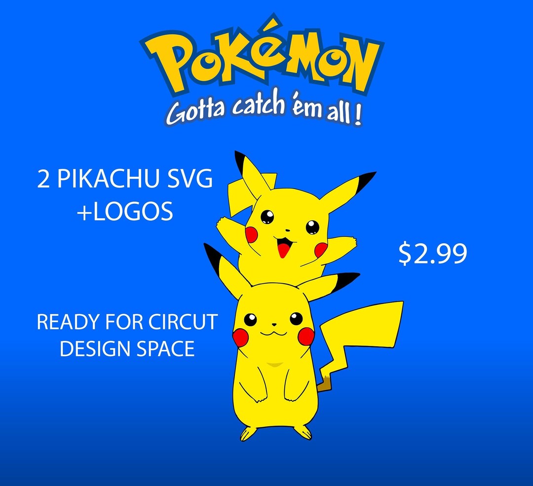 Pikachu SVG BUNDLE_READY for CRICUT Design Space - Etsy