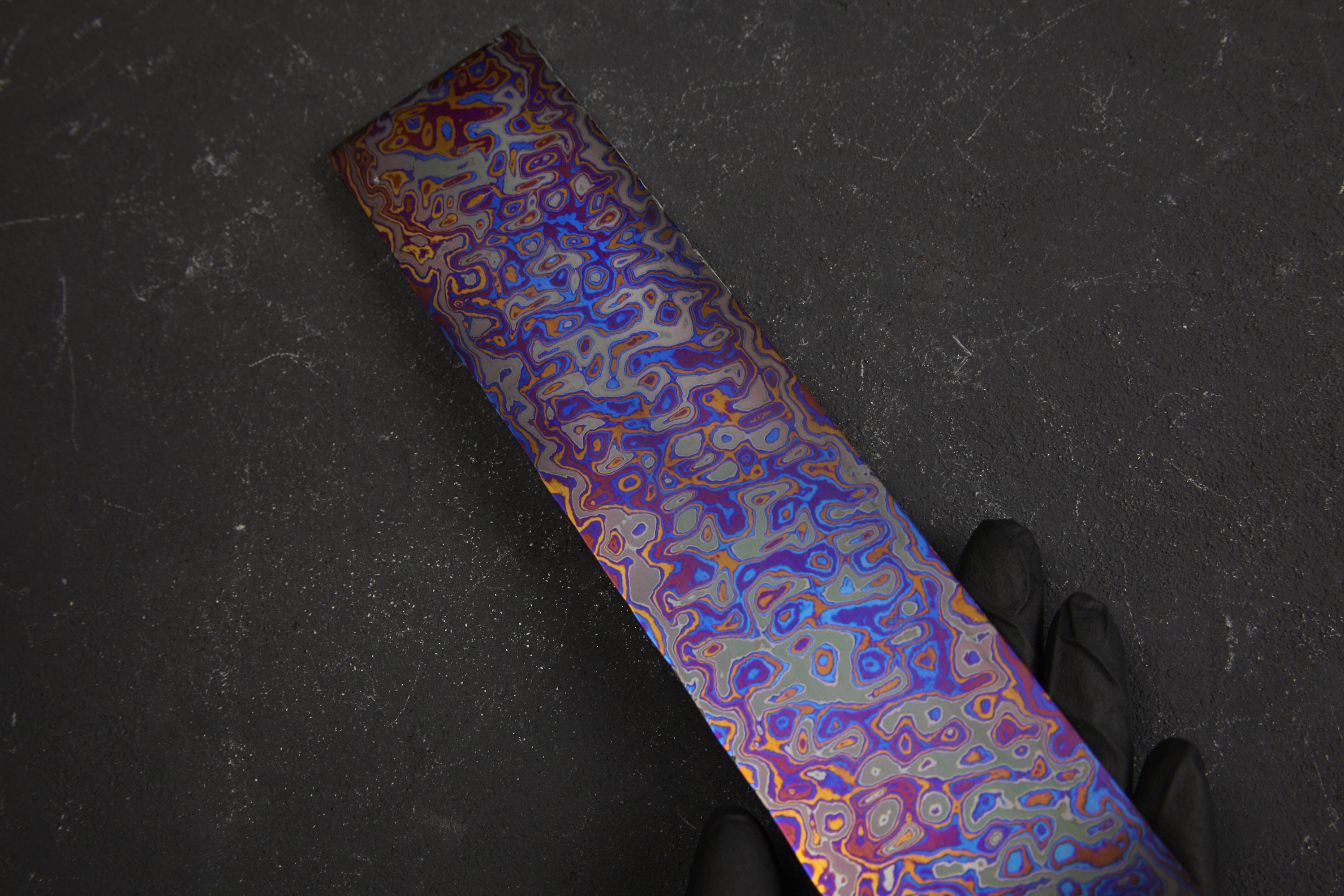 Zrti Damascus Billet 15 X 2 X 0.2 Zircuti - Etsy
