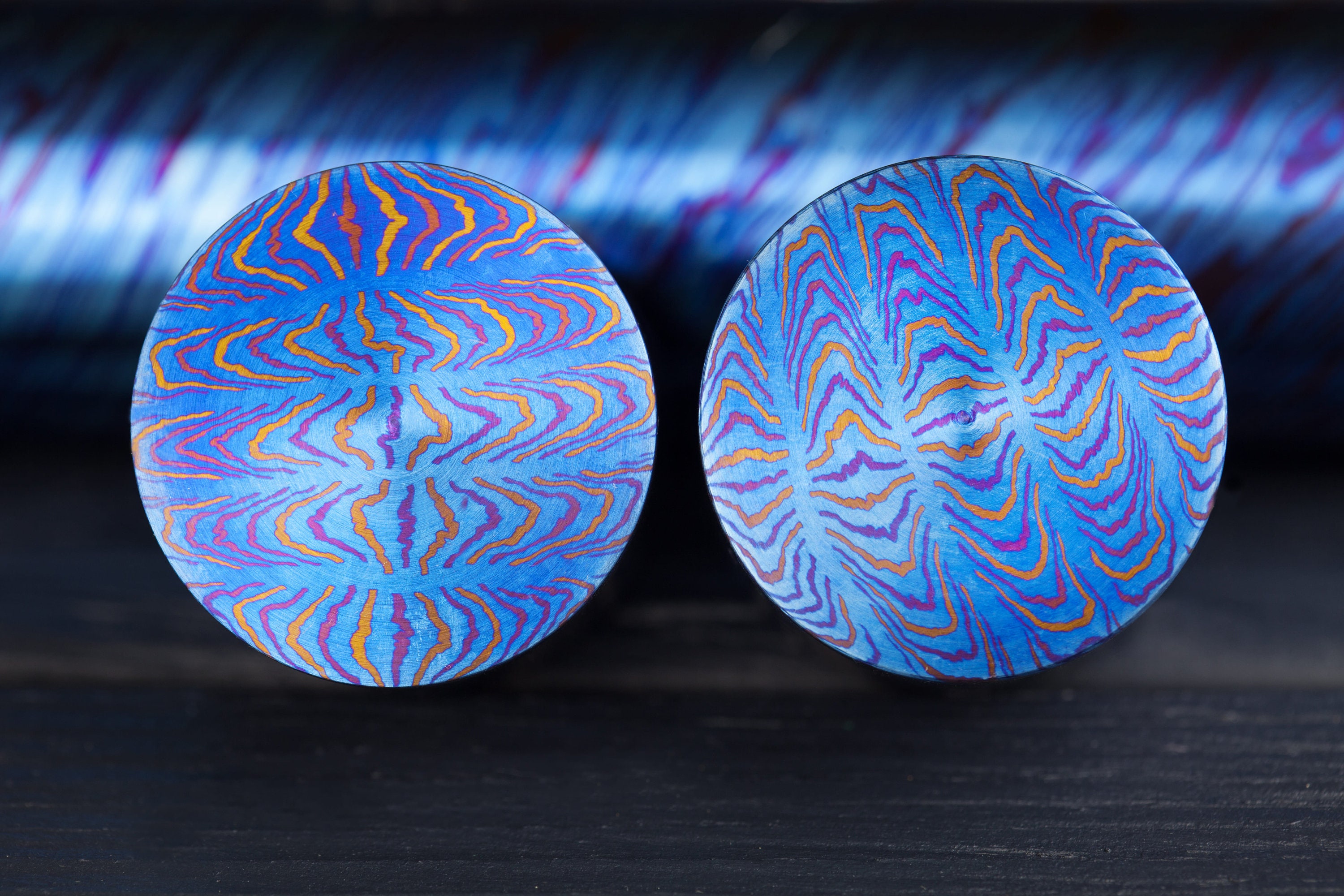 Titanium Damascus Pieces mosaic Pattern 1.18 30mm - Etsy