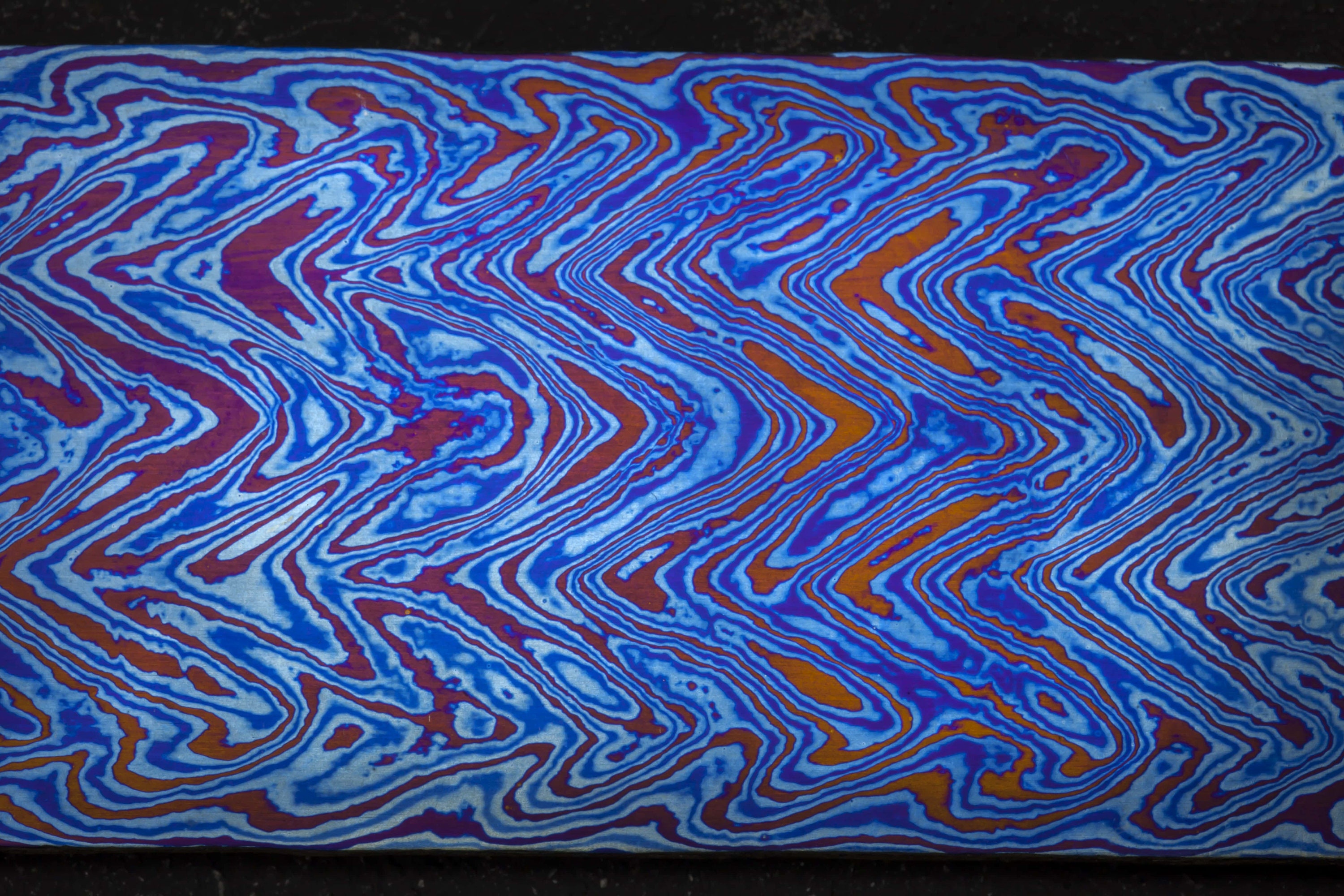 Titanium Damascus Billet 12 X 2 X .2 - Etsy