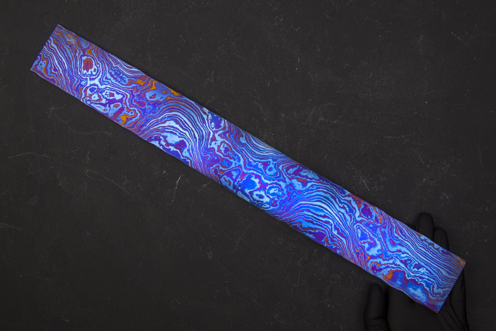 Titanium Damascus Billet Custom Size Pattern on Both Sides - Etsy
