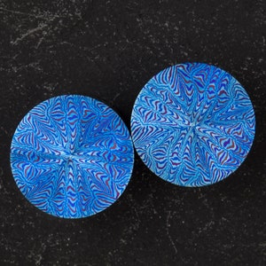 2 Pieces mosaic Pattern Titanium Damascus Pieces - Etsy