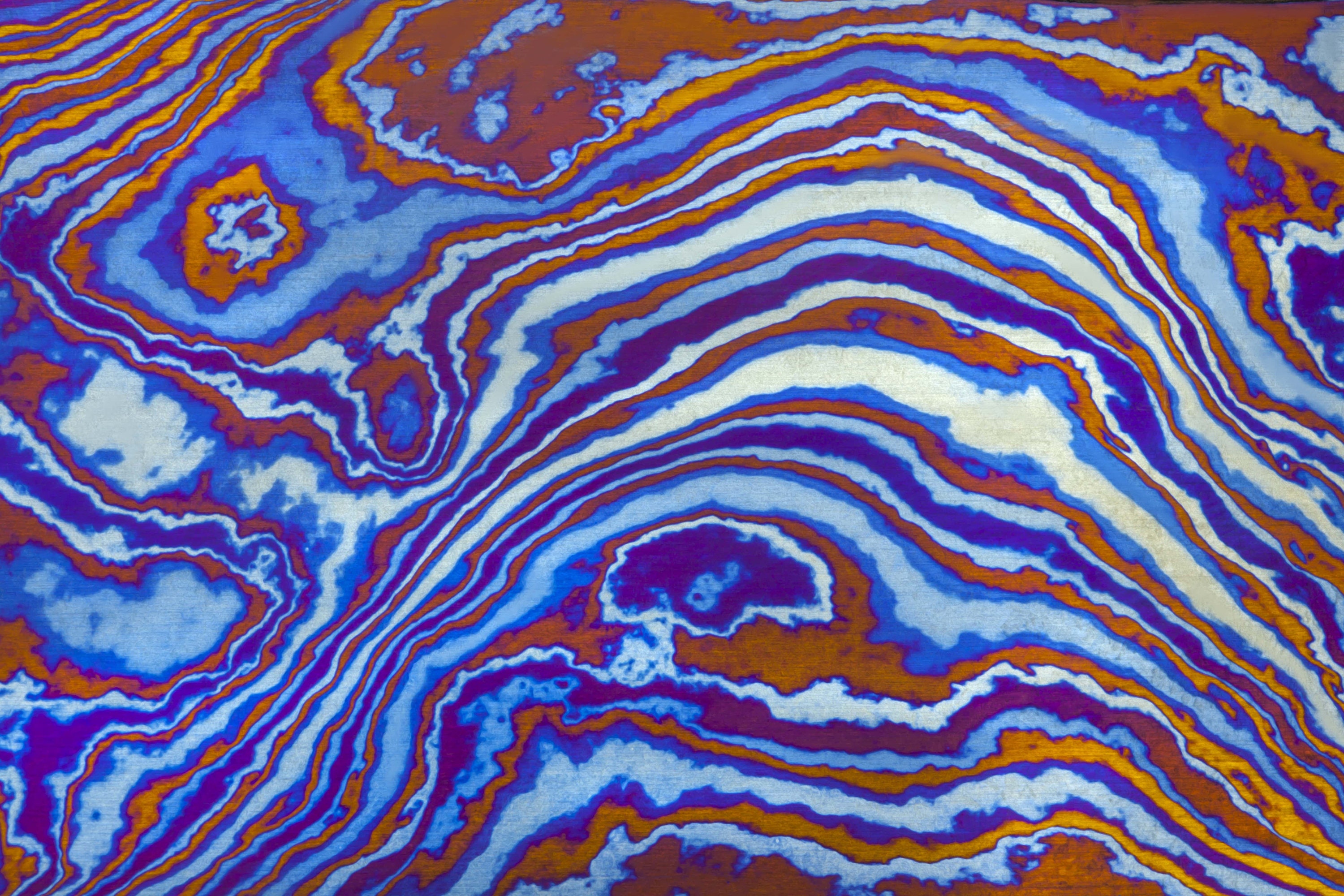 Titanium Damascus Billet Custom Size Pattern on Both Sides - Etsy