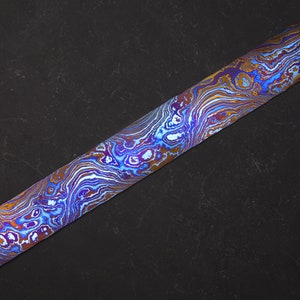 Titanium Damascus Billet - Custom Size - Pattern on Both Sides ...