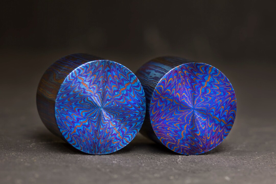 Titanium Damascus Piece (kaleidoscope Pattern) 1.18