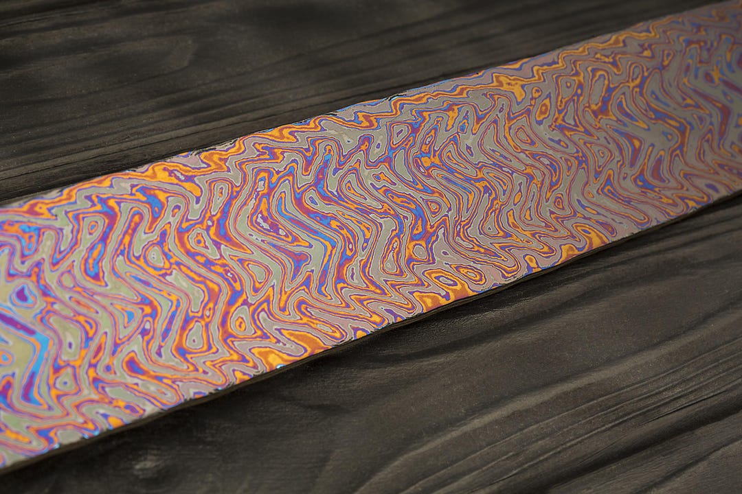 Zrti Billet 16 X 2 X 0.2 Zircuti Flat Bar Dark Ti Exotic Knives Art ...