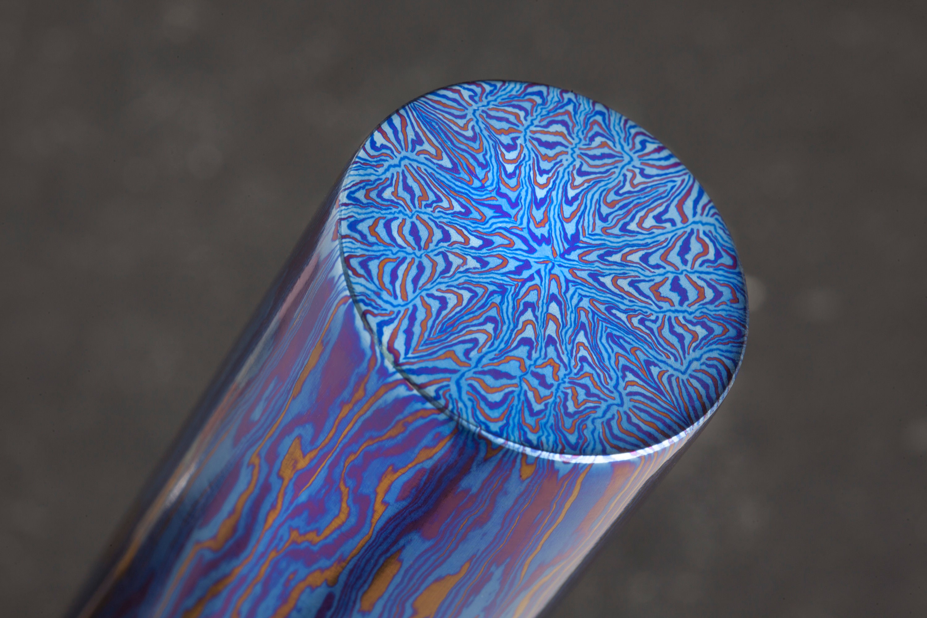 2 Pieces mosaic Pattern Titanium Damascus Pieces - Etsy