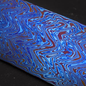 Titanium Damascus Billet 12" X 2" X .2" - Damascus Knives - Mokuti ...