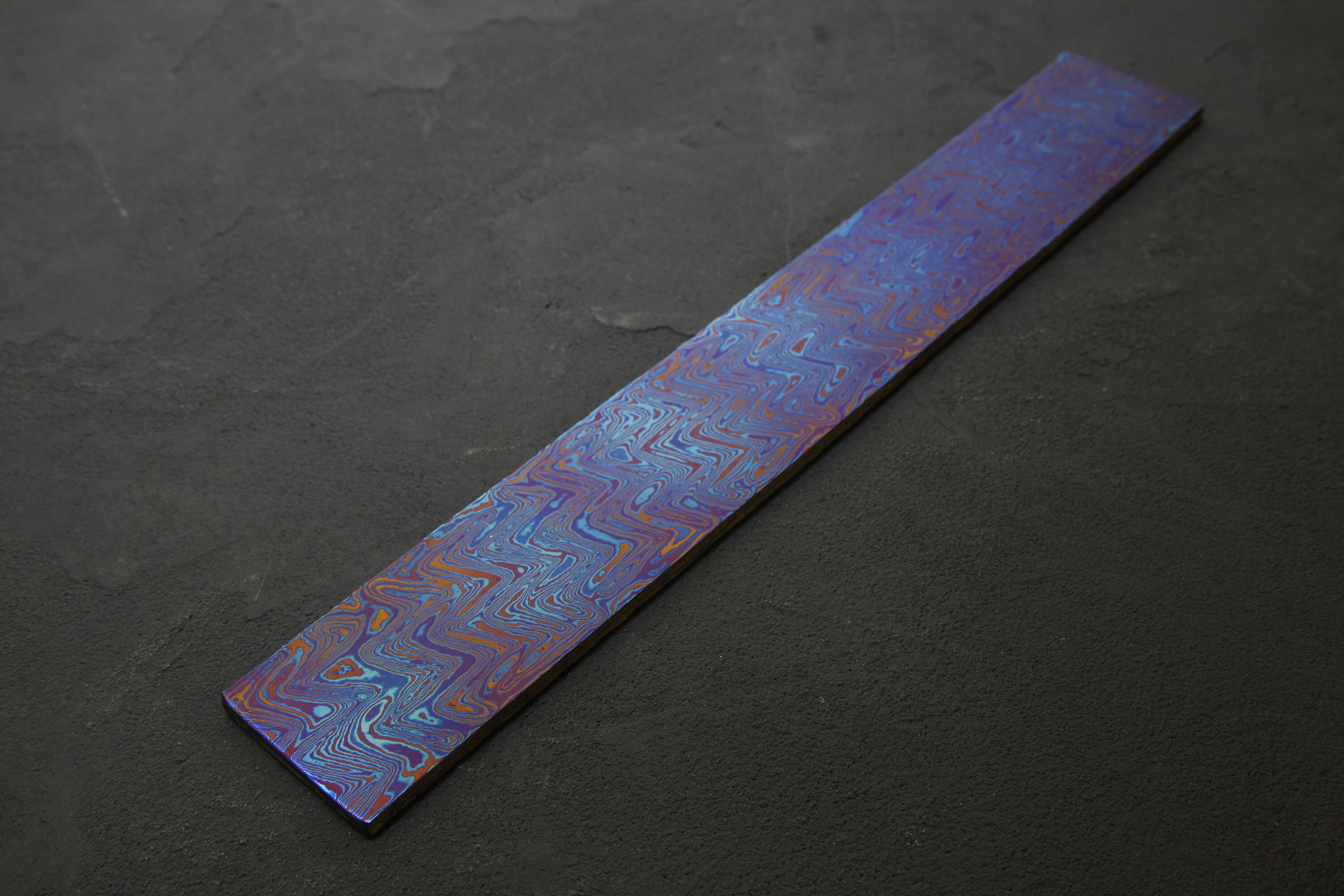 Titanium Damascus billet 15 x 2 x .2 | Etsy