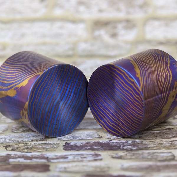 Titanium Damascus Ring - Etsy