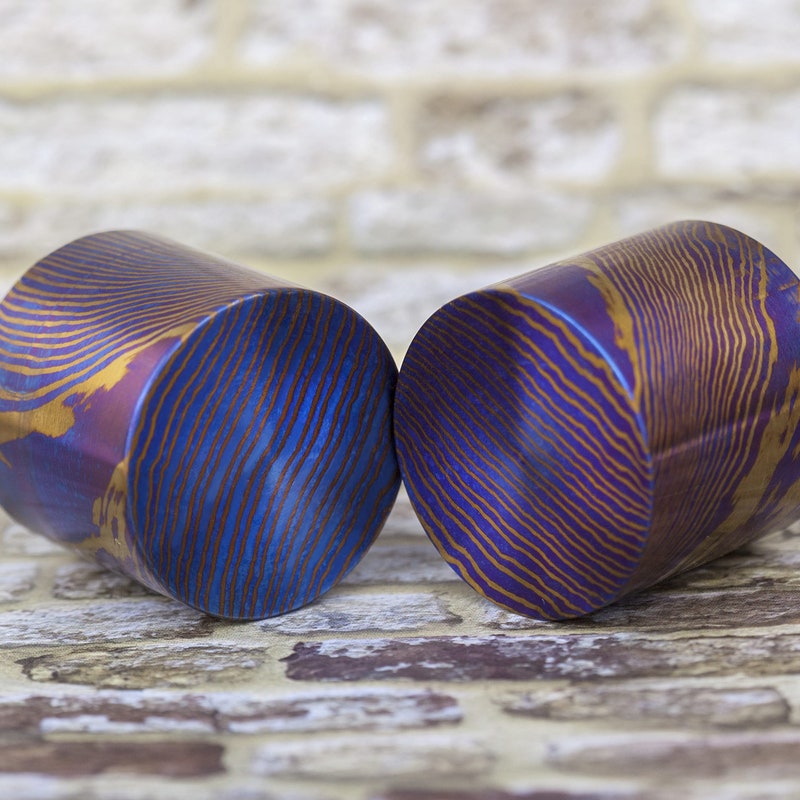 Titanium Damascus Ring - Etsy