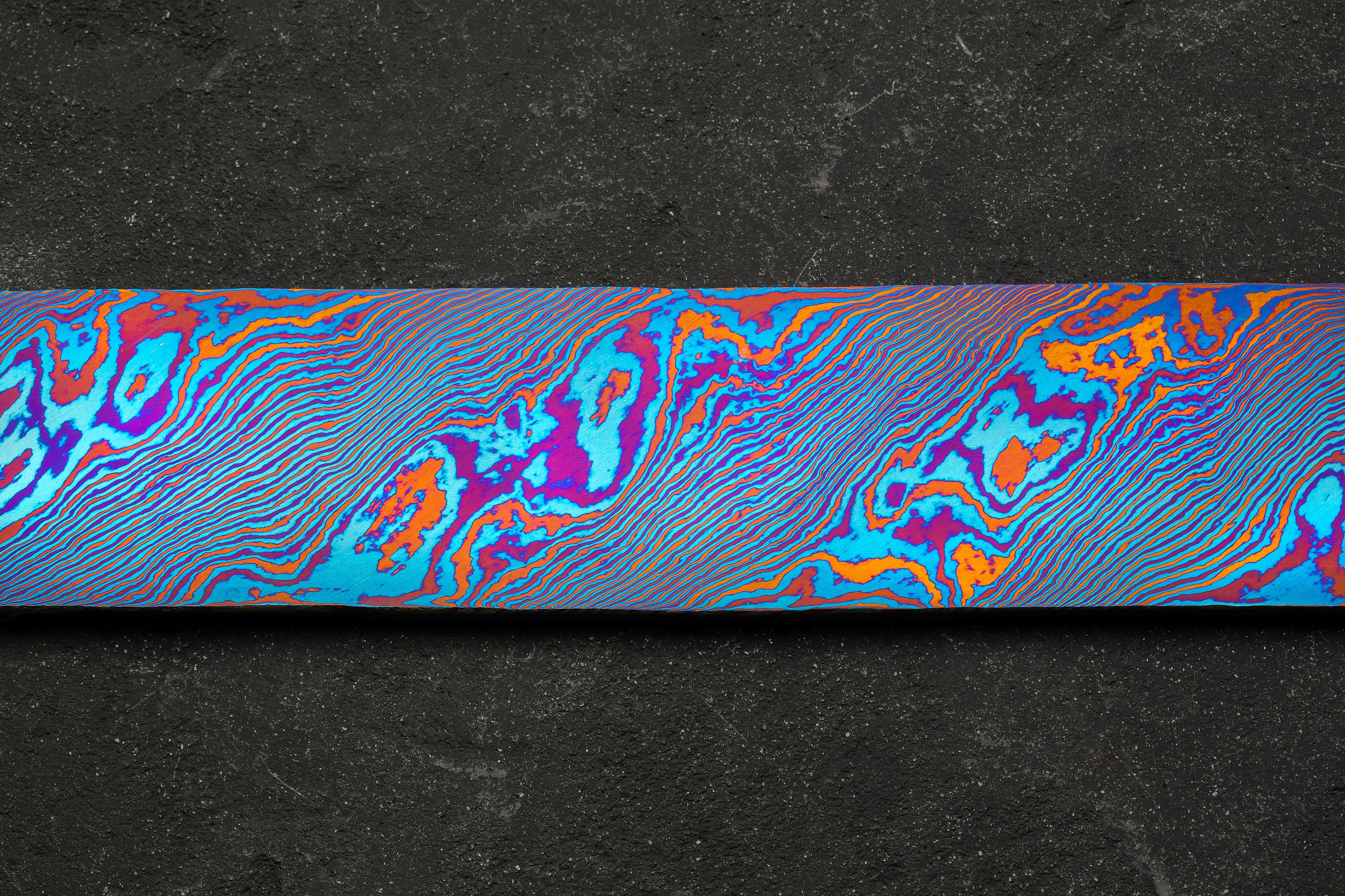 Titanium Damascus Billet (twist Pattern) - Damascus Knives - Damascus ...