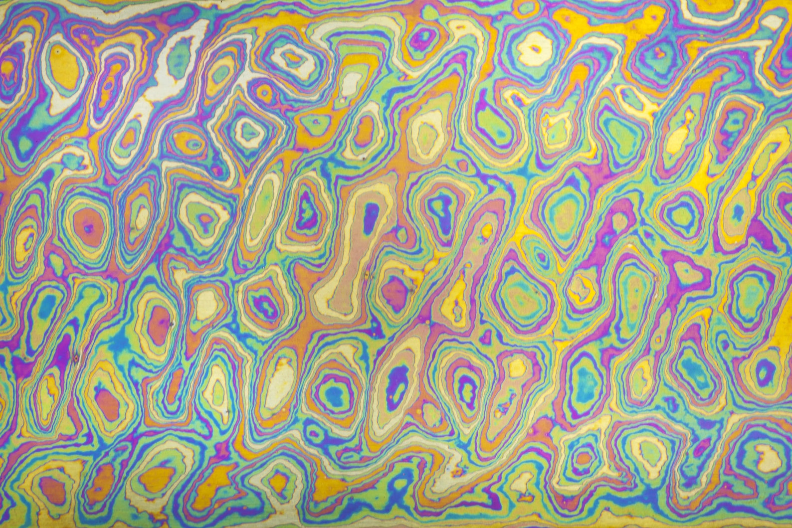 5 Alloys Titanium Damascus Billet 15 X 2 X - Etsy