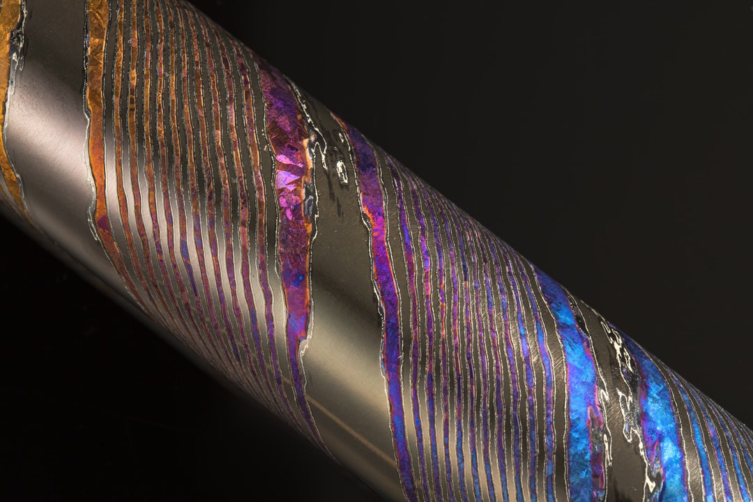 Crystallized Zrti Rod twist Pattern Custom Sizes Exotic Metals Ring ...