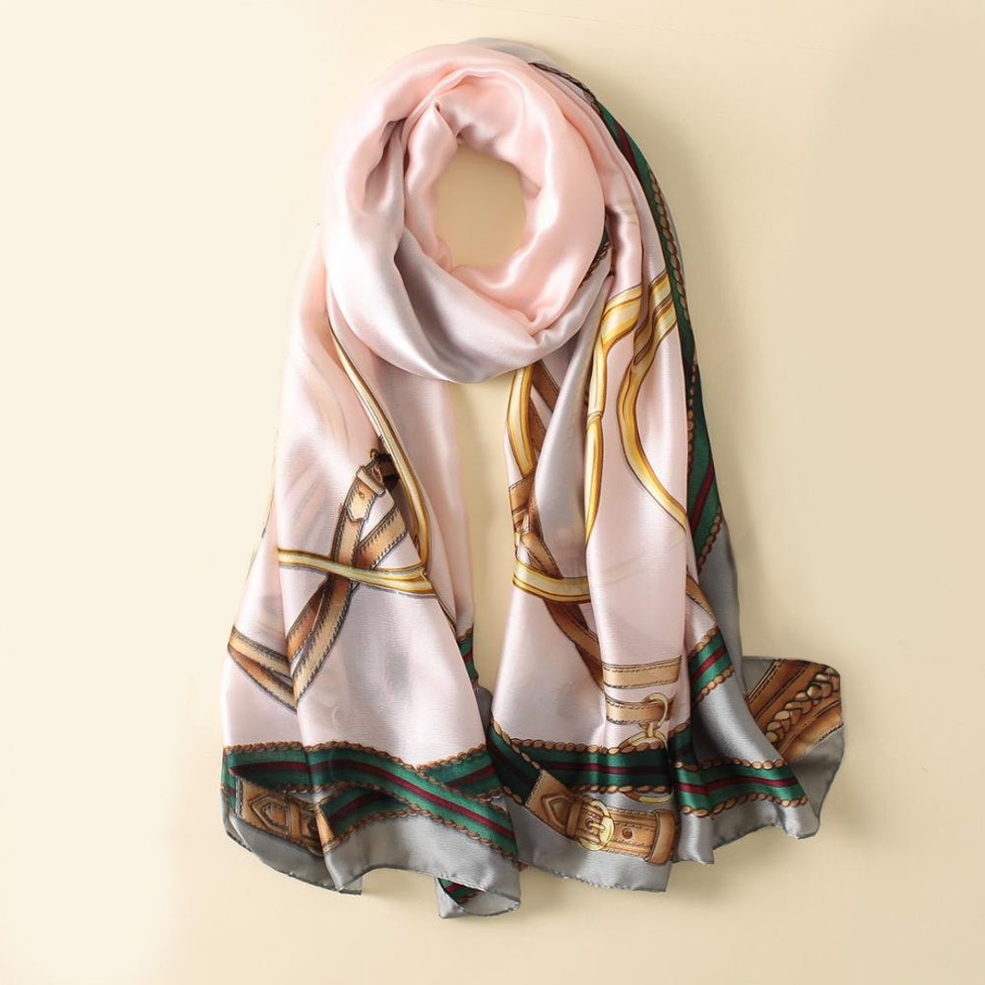 Digital Print Silk Scarf Buckle Design - Etsy