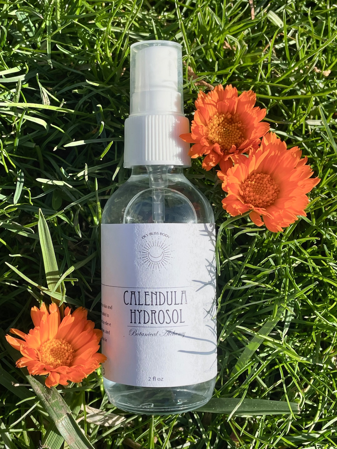 Organic Calendula Hydrosol 2fl Oz Glass Bottle - Etsy