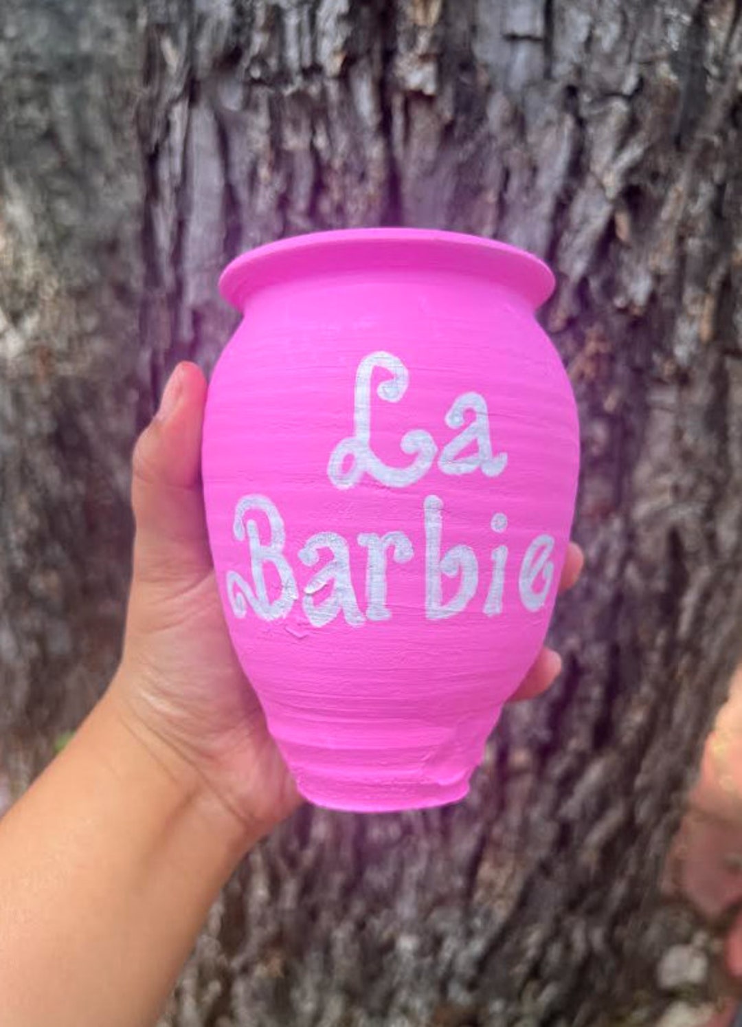 La Barbie Handmade Cantaritos Painted Cantaritos Jarrito De Barro Party ...