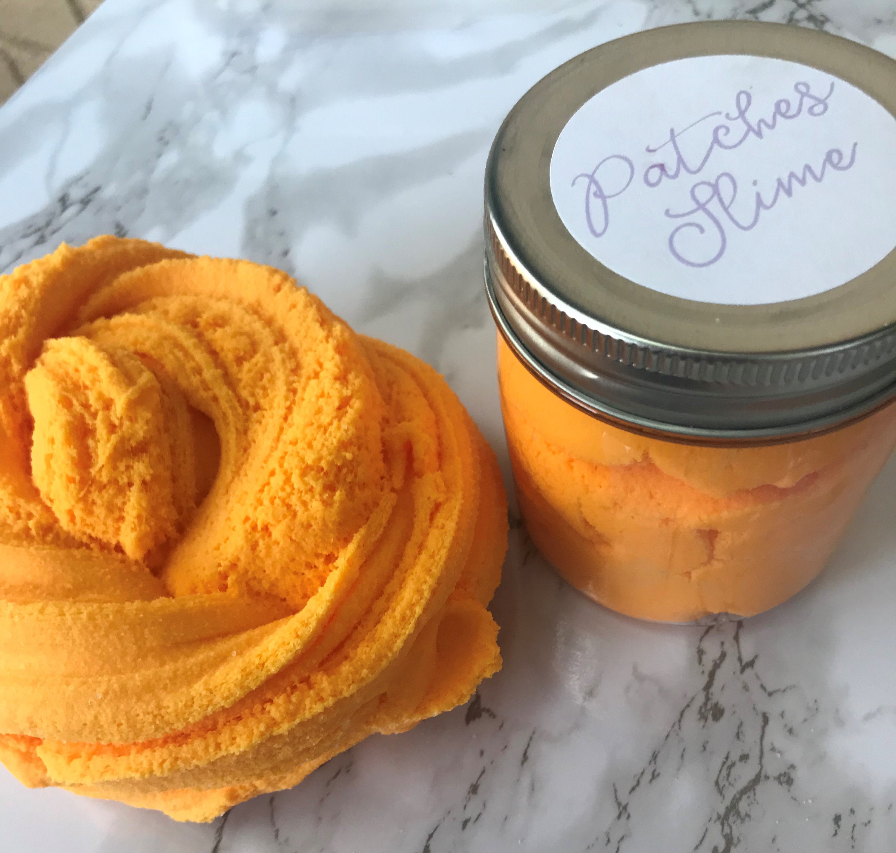 Orange Spice Cloud Slime Butter Slime Clay Slime Glitter | Etsy