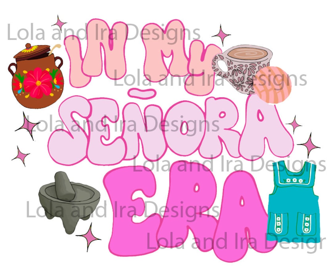 In My Señora Era Dark Pink Señora Design PNG Digital Download Women ...