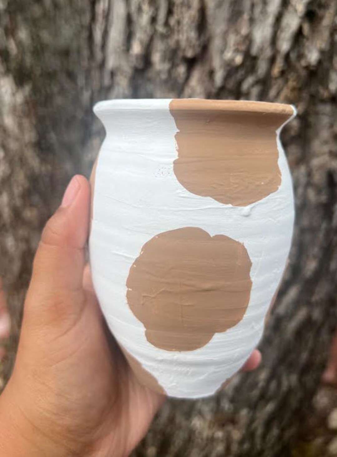 Cow Print Brown Handmade Cantaritos Painted Cantaritos Jarrito De Barro ...