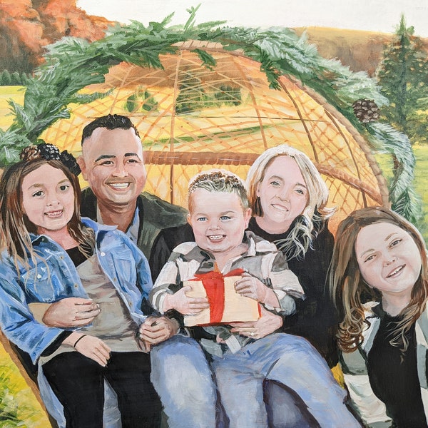 Painted Family Pictures - Etsy