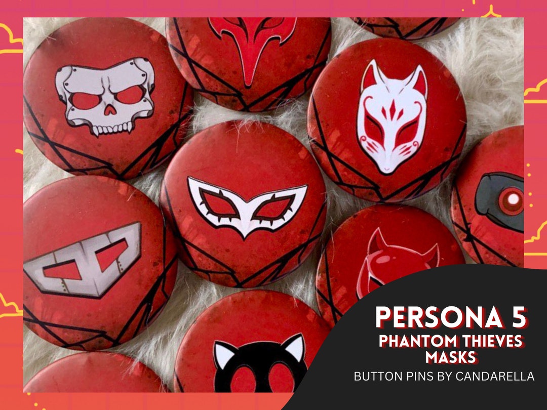 Persona 5 Royal Phantom Thieves Button Pins - Etsy
