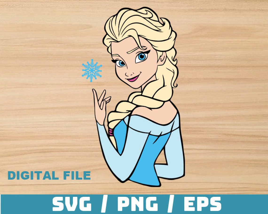Elsa Svg Elsa Layered Svg Elsa Clipart PNG Frozen Svg - Etsy