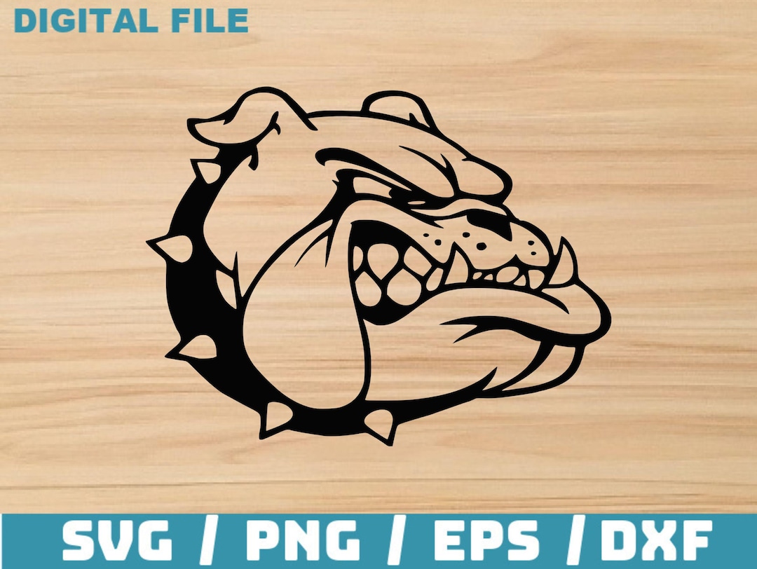 Bulldog Logo - Digital Download, Instant Download, Svg, Dxf, Eps & Png ...